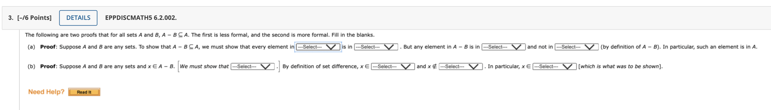 Solved 3. [-16 Points] DETAILS EPPDISCMATH5 6.2.002. The | Chegg.com