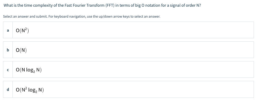 Solved What is the time complexity of the Fast Fourier | Chegg.com