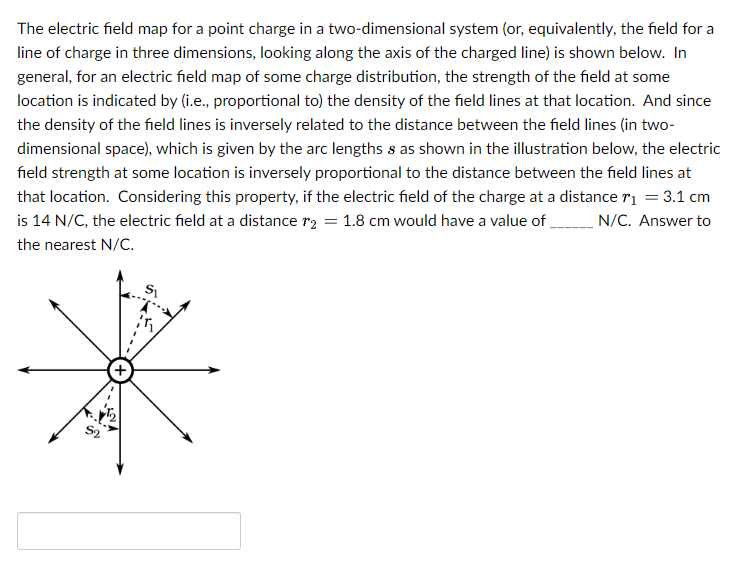 Solved The electric field map for a point charge in a | Chegg.com
