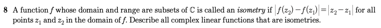 Solved 8 A function f whose domain and range are subsets of | Chegg.com
