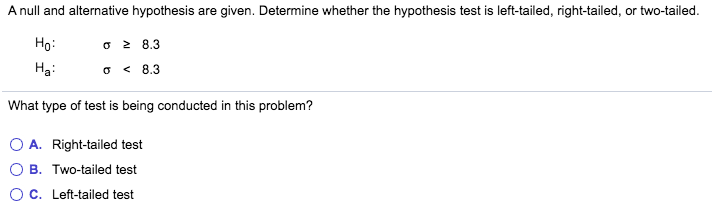 Solved A null and alternative hypothesis are given. | Chegg.com