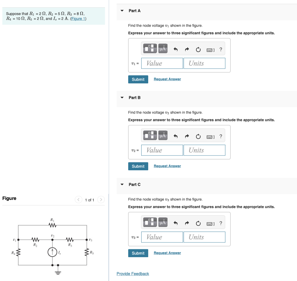 Solved Part A Suppose that R1 = 22, R2 = 52, R3 = 82, RA = | Chegg.com