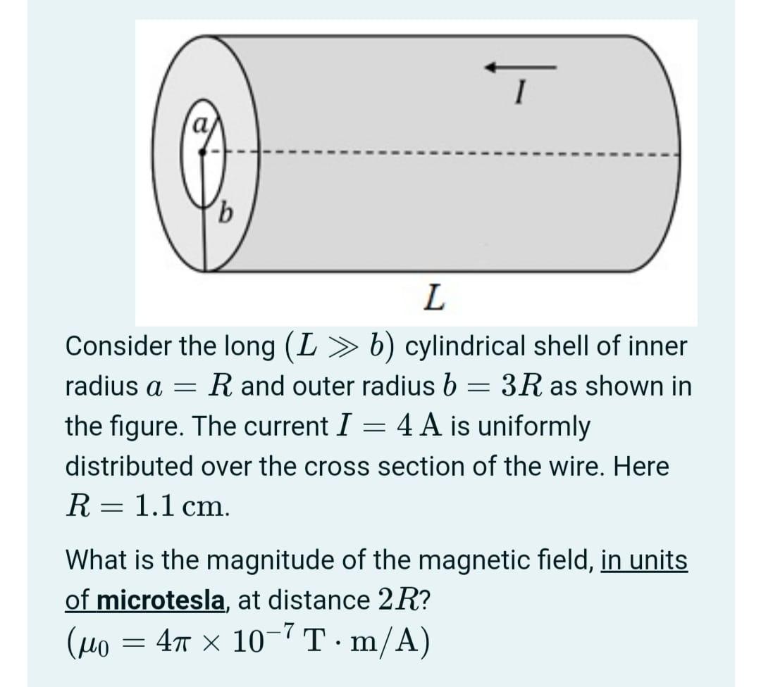 Solved T T "ь L Consider the long (L > b) cylindrical shell | Chegg.com
