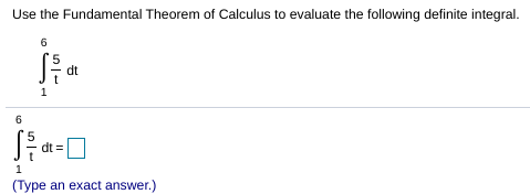 Solved Use the Fundamental Theorem of Calculus to evaluate | Chegg.com