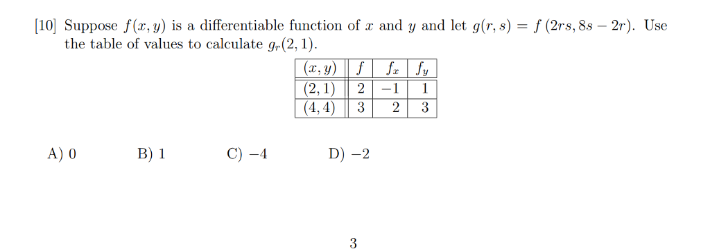 Solved [10] Suppose F X Y Is A Differentiable Function Of X
