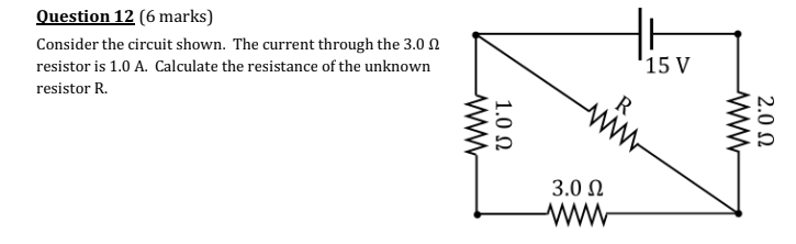 Solved Question 12 ( 6 marks) Consider the circuit shown. | Chegg.com
