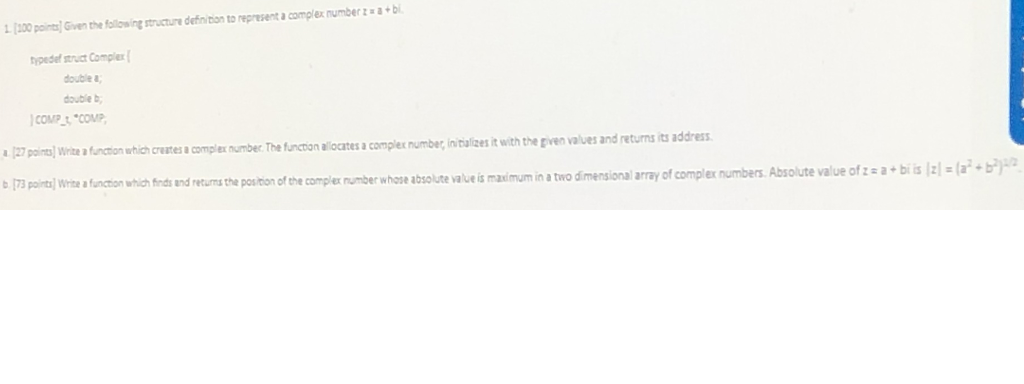 Solved 1 200 points Given the following structure definition | Chegg.com