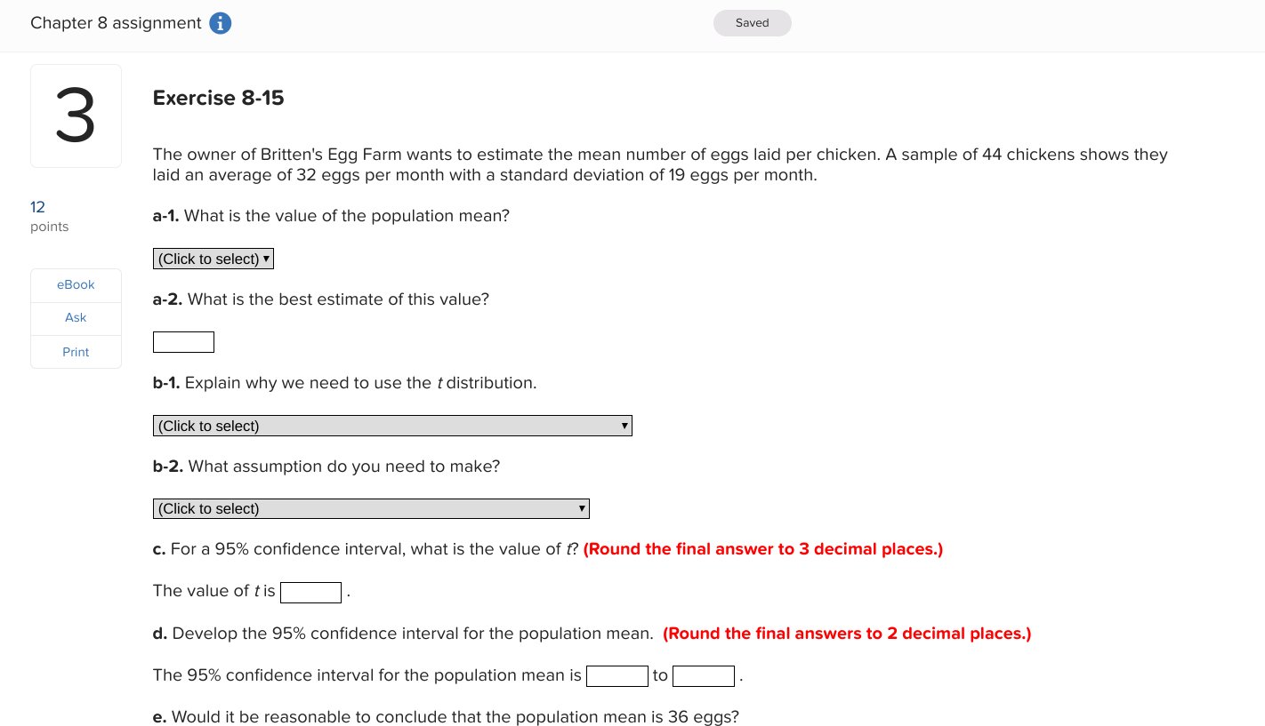 Solved Chapter 8 Assignment I Saved Exercise 8 15 The Owner 8463