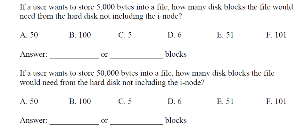 File System Suppose Unix File System Disk Block Size 1000 Bytes Disk Addresses File Block 
