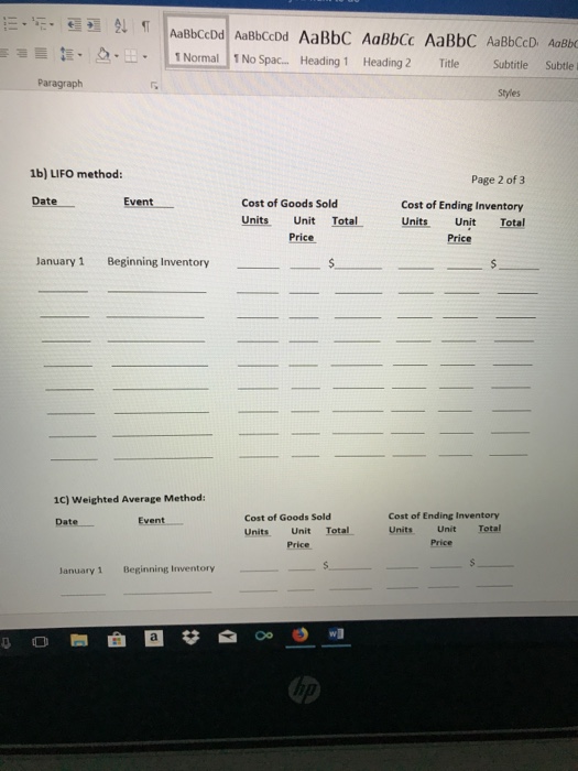 Solved ple: ACC1020Smith Comp Prob 1.doc. Company's | Chegg.com