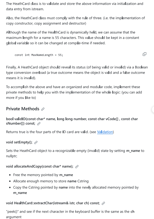 Solved I have codes://HealthCard.cpp#define | Chegg.com
