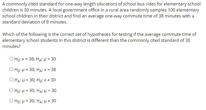Solved A commonly cited standard for one-way length | Chegg.com