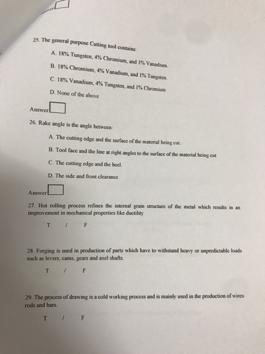 Solved 21. List any three non-ferrous materials commonly | Chegg.com