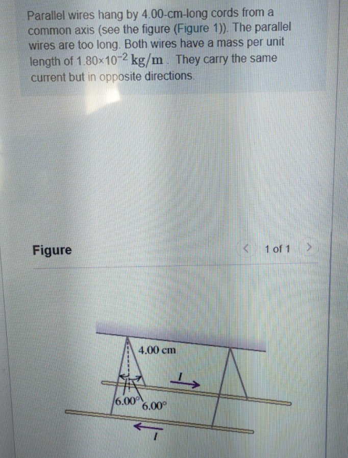 Solved Part A Find the current in each wire if the cords | Chegg.com