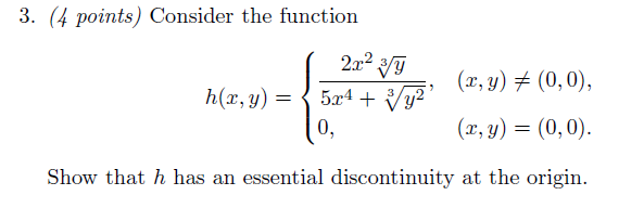 Solved (4 ﻿points) ﻿Consider the | Chegg.com