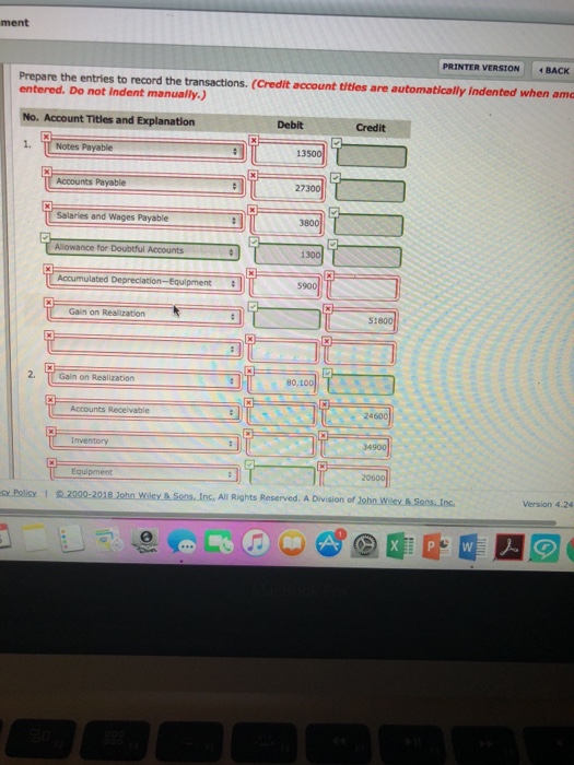 Solved ent PRINTER VERSION BACK NEXT Problem 12-3A (Part | Chegg.com