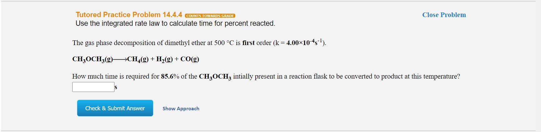 Solved Close Problem Tutored Practice Problem 14.4.4 COUNTS | Chegg.com