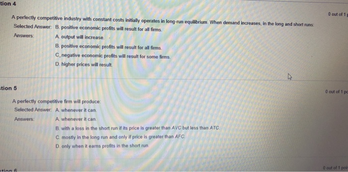 Solved n 2 0 out of 1 point (Table: Total Cost and Output) | Chegg.com