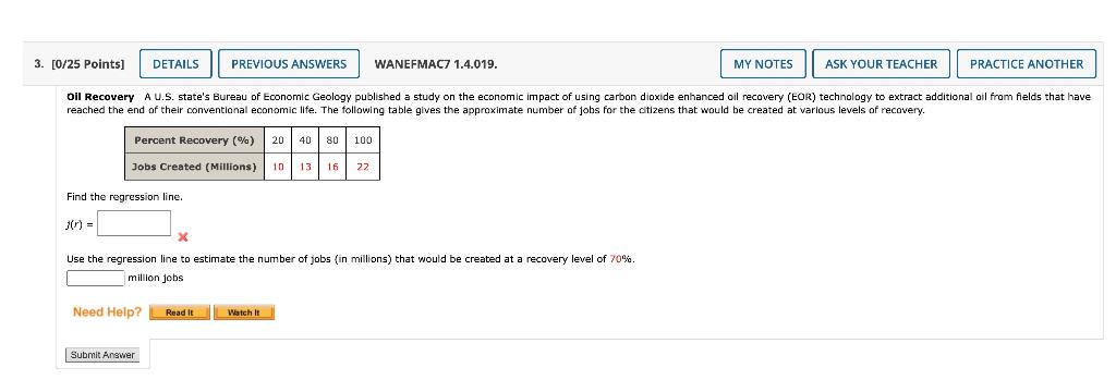 Solved Oil Recovery A U.S. state's Bureau of Economic | Chegg.com