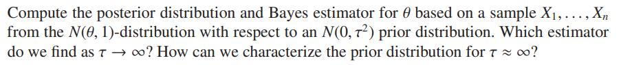 Solved Compute the posterior distribution and Bayes | Chegg.com
