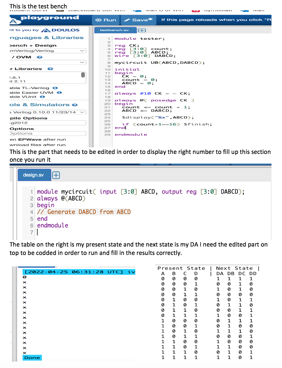 Solved Find the final output to fill in once it has run | Chegg.com