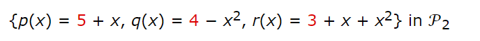 Solved Test the sets of polynomials for linear independence. | Chegg.com