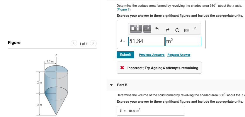 Solved Determine the surface area formed by revolving the | Chegg.com