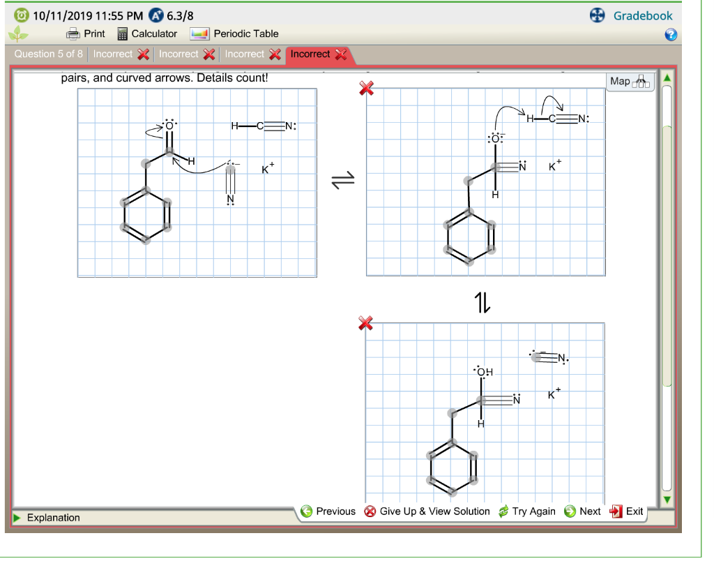 Solved Complete the electron-pushing mechanism for the | Chegg.com