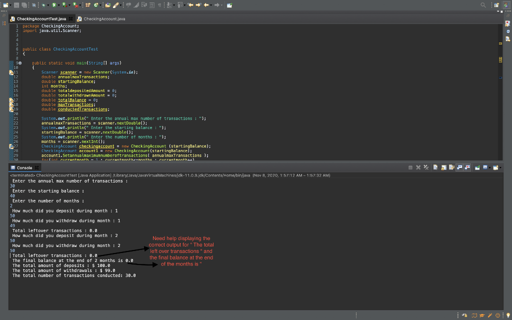 Solved Design a CheckingAccount class that stores a | Chegg.com