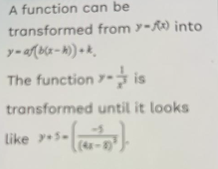 Solved A function can betransformed from y=f(x) | Chegg.com