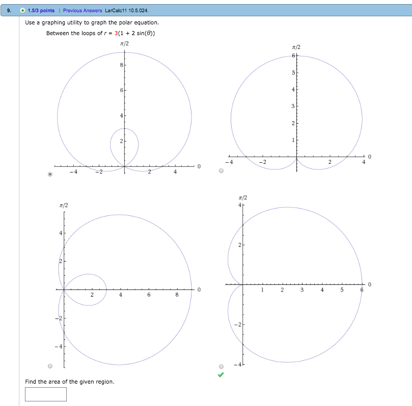 Solved 7. 3 points LarCalc11 10.5.022. Use a graphing | Chegg.com