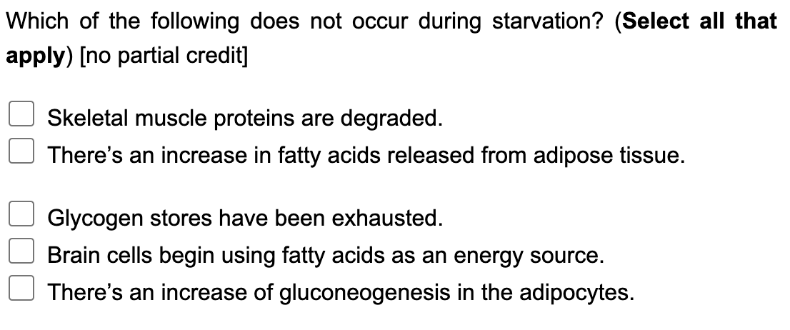 Solved Which of the following does not occur during | Chegg.com