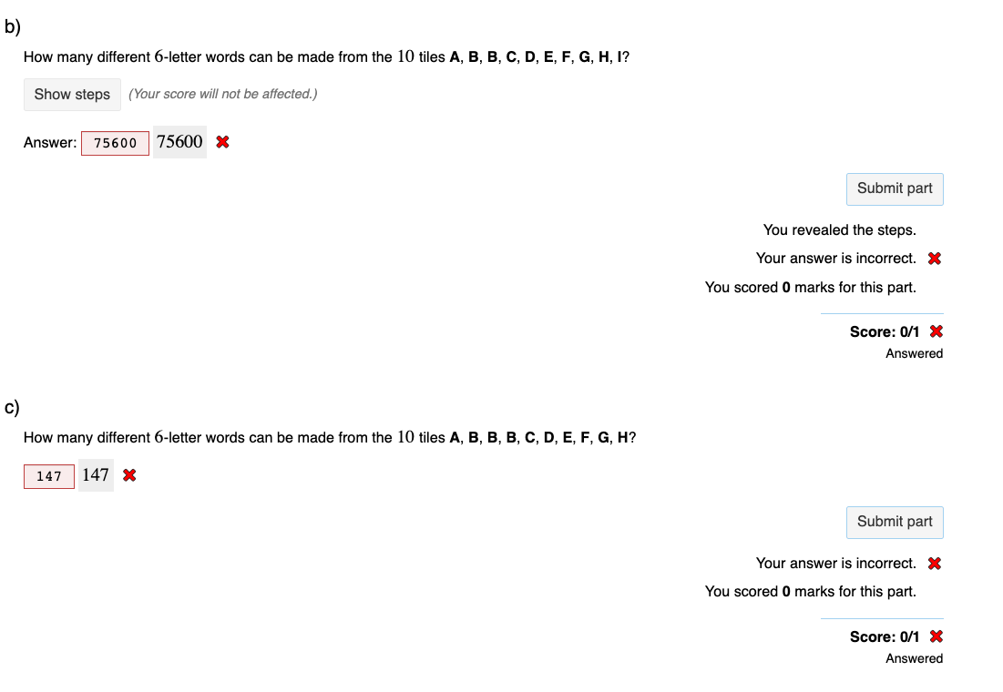 Solved In the game of Scrabble, players arrange tiles with | Chegg.com