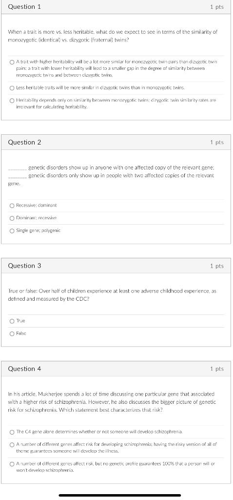 Solved When a trait is more vs. less heritable, what do we | Chegg.com