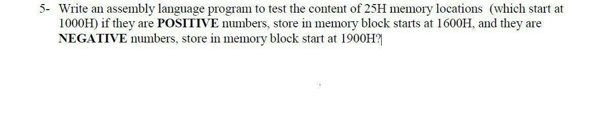 Solved Write program in assembly language 8086 and check it | Chegg.com