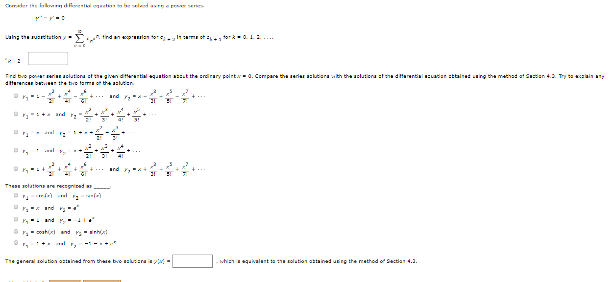 Solved Consider the following differential equation to be | Chegg.com Solved Consider the following differential equation to be | Chegg.com