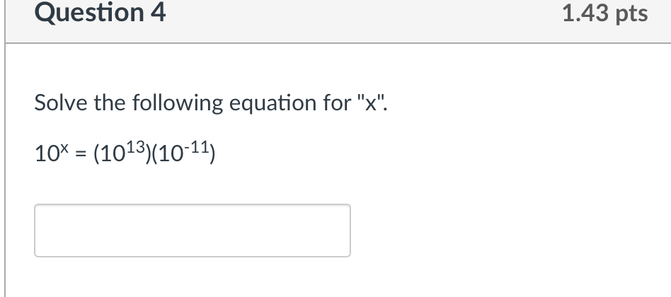Solved Question 4Solve the following equation for | Chegg.com