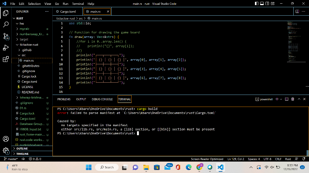 Solved How to build this code and make it run in vs code. | Chegg.com