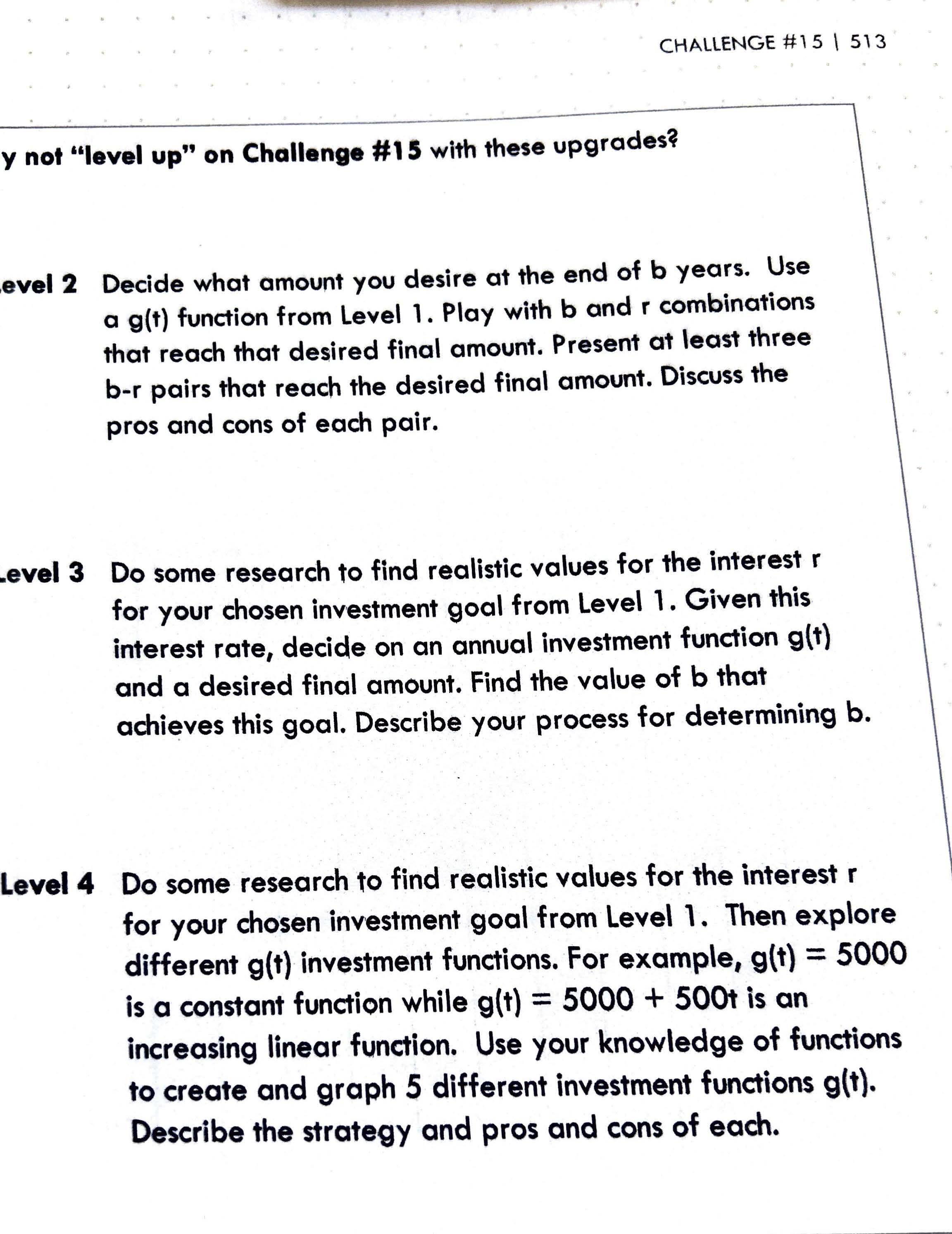 Solved Please answer all the level ups. The challenge page | Chegg.com