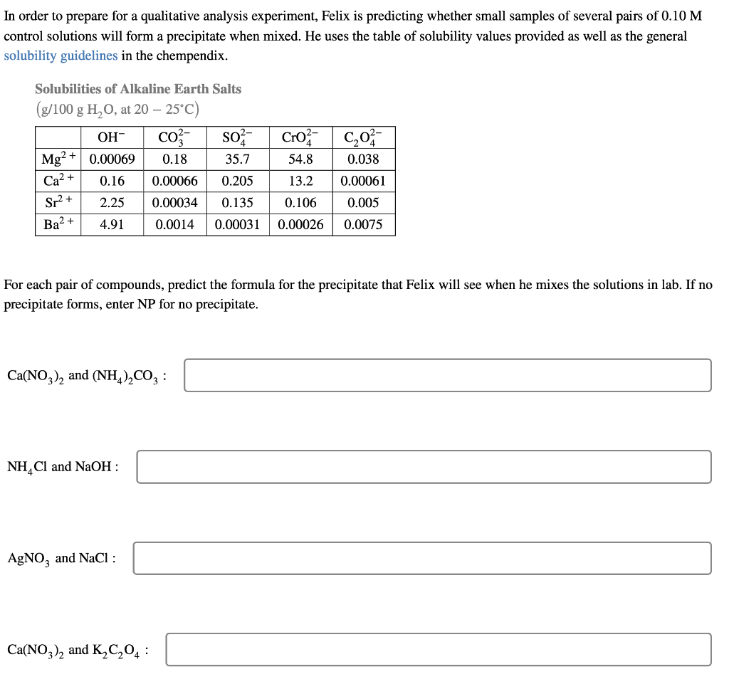 Solved In order to prepare for a qualitative analysis | Chegg.com