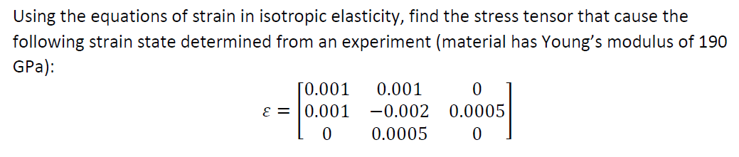 Solved Using the equations of strain in isotropic | Chegg.com