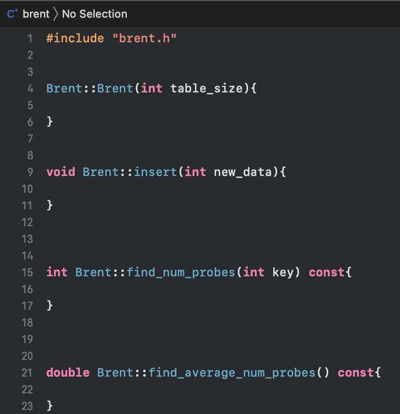 Solved C++ Brent's Method The task is to write a class | Chegg.com