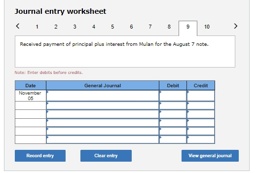 Solved Journal entry worksheetJournal entry worksheet 1245 | Chegg.com