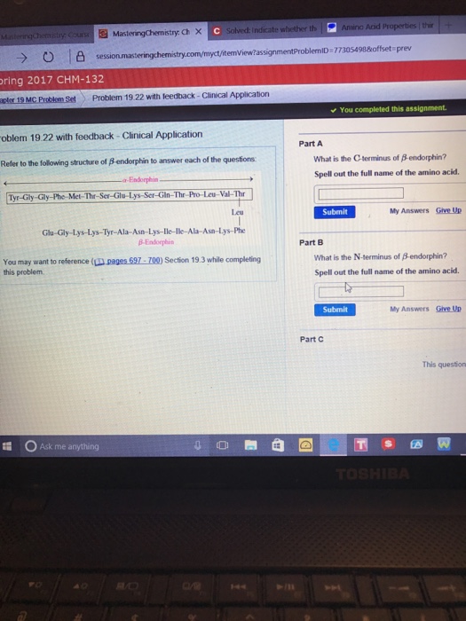 Solved Write the three-letter sequence for the amino acid | Chegg.com