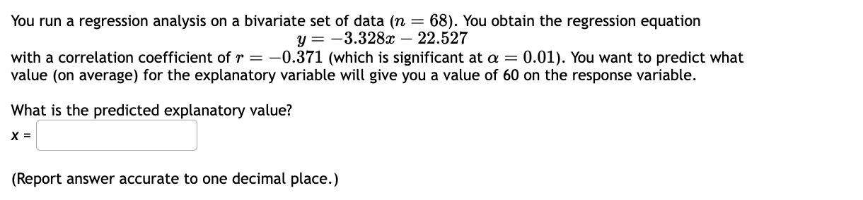 Solved You wish to determine if there is a positive linear | Chegg.com
