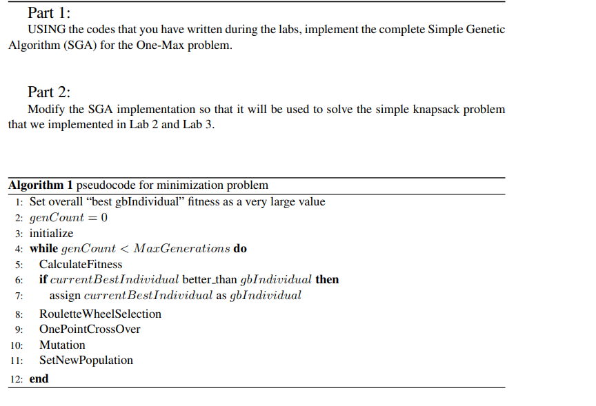 Solved Part 1: USING the codes that you have written during | Chegg.com