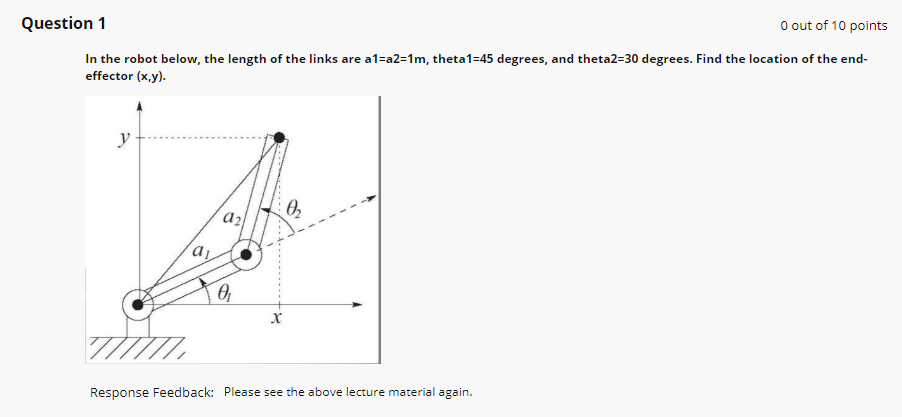 Solved Question 1 O out of 10 points In the robot below, the | Chegg.com