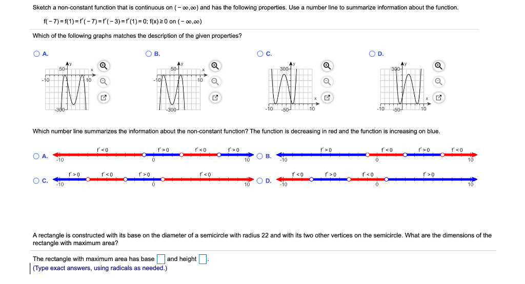 Solved Sketch a non-constant function that is continuous on | Chegg.com
