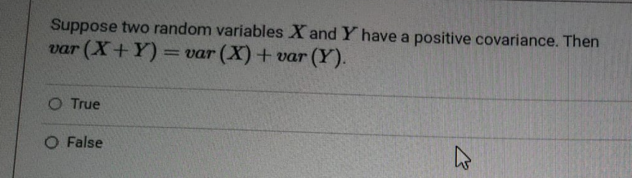 Solved Suppose two random variables X and Y have a positive | Chegg.com