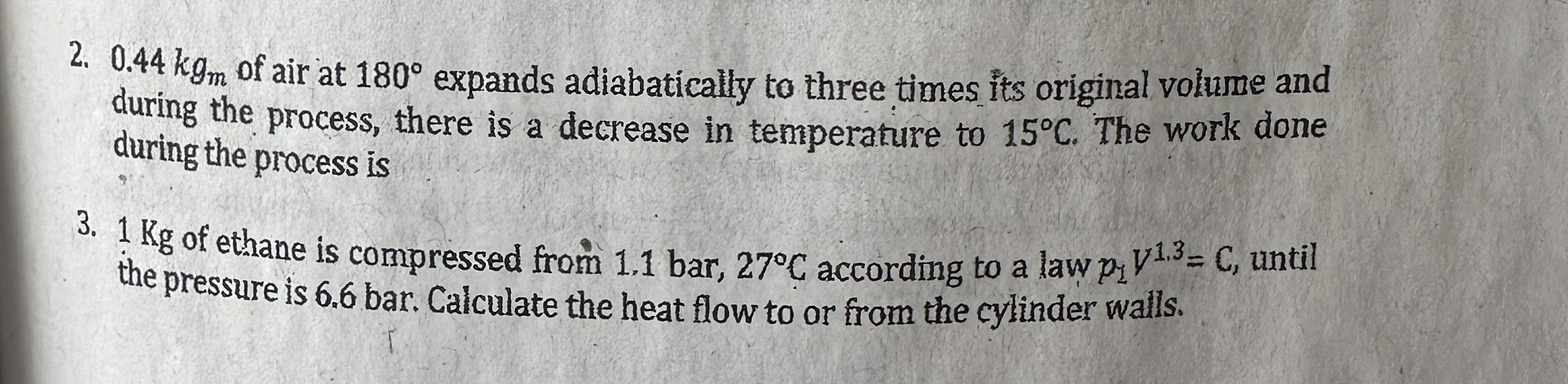Solved 0.44kgm ﻿of air at 180° ﻿expands adiabatically to | Chegg.com